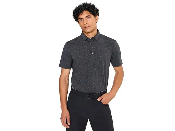 Adidas Ultimate365+ Climacool Butterspun Break Out Print Polo Shirt Clothing Carbon - Black