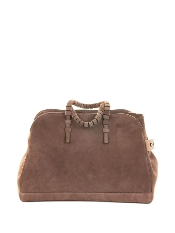 Casadei Park Avenue Leather Tote Bag - Brown