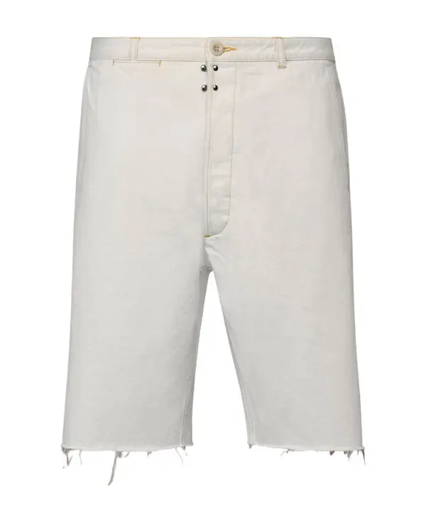 MAISON MARGIELA Frayed Hem Denim Shorts