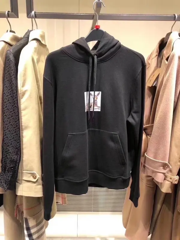 Burberry Fawn Printed Hooded Sweater