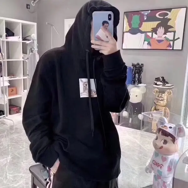 Burberry Fawn Printed Hooded Sweater