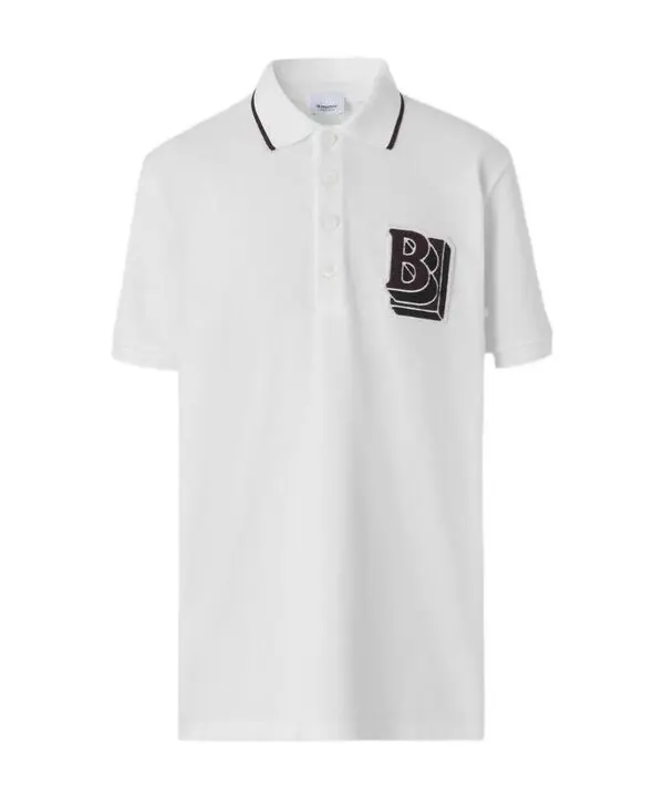 Burberry Logo-patch Polo Shirt
