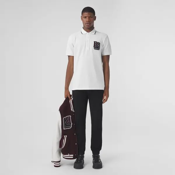 Burberry Logo-patch Polo Shirt