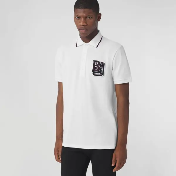 Burberry Logo-patch Polo Shirt