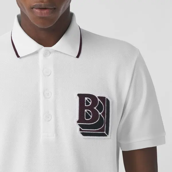 Burberry Logo-patch Polo Shirt