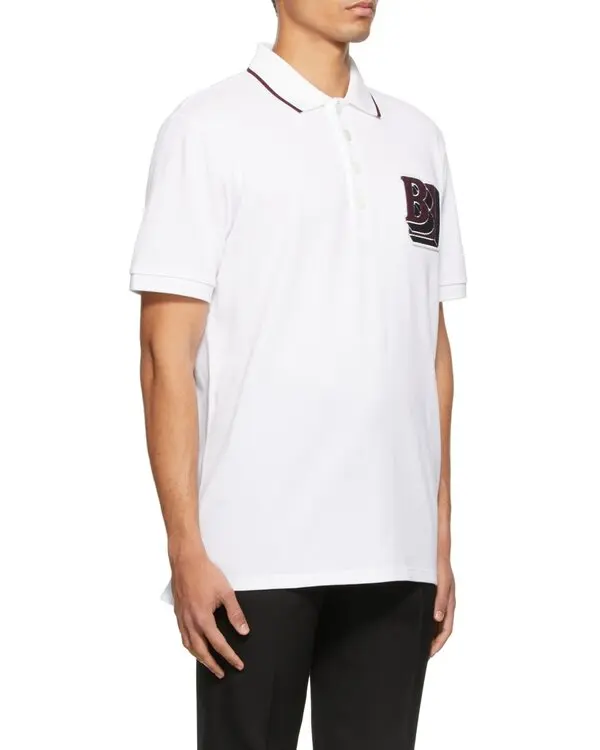 Burberry Logo-patch Polo Shirt - White