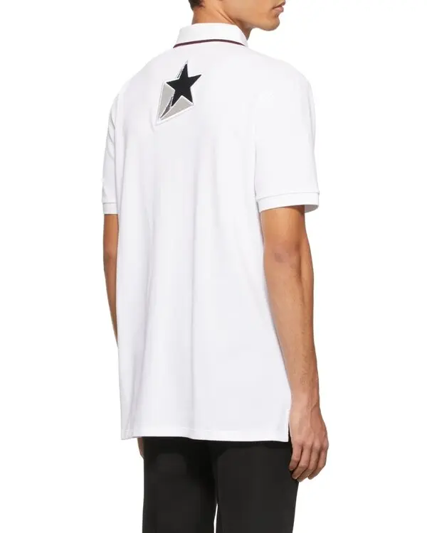 Burberry Logo-patch Polo Shirt - White