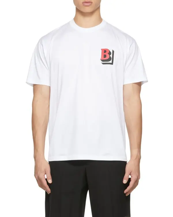 Burberry Letter Graphic Cotton Oversized T-shirt