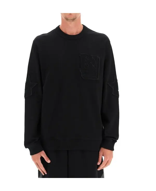 Burberry Letter-graphic Cotton Sweatshirt