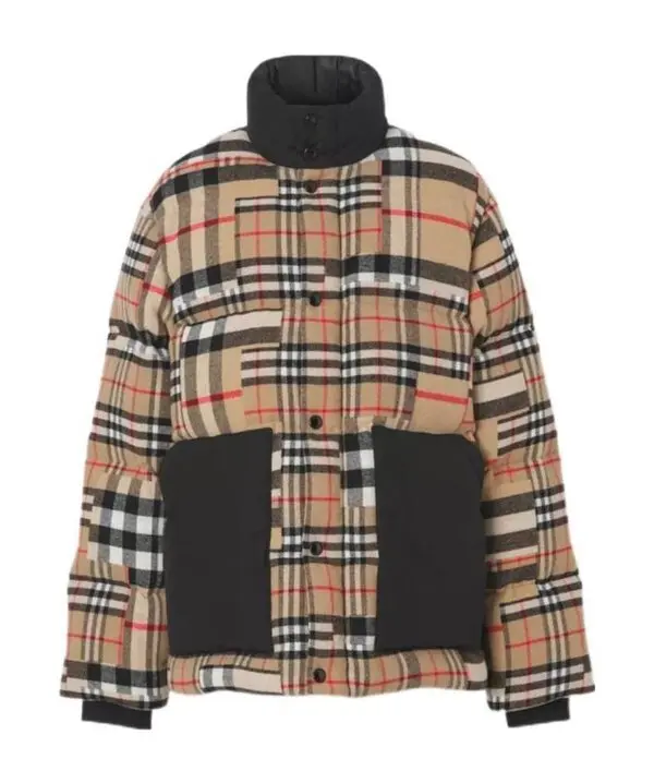 Burberry Diamond-quilted Midi Jacket