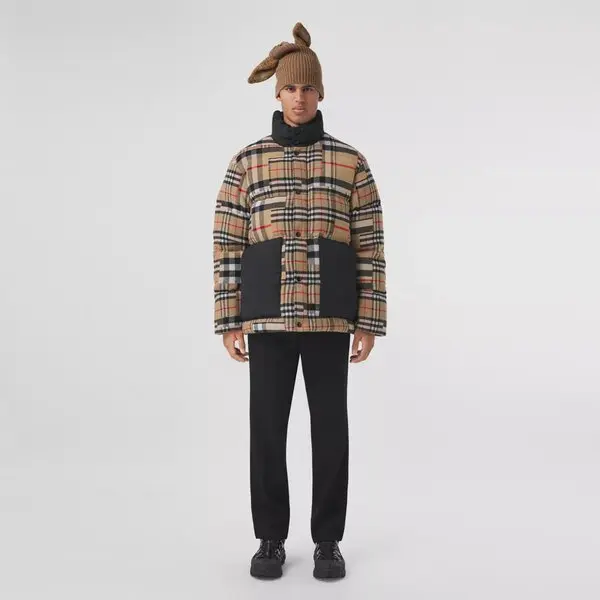 Burberry Diamond-quilted Midi Jacket