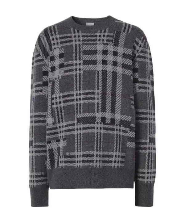 Burberry Checkered Jacquard Jumper