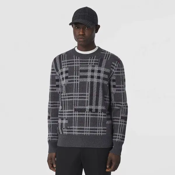 Burberry Checkered Jacquard Jumper