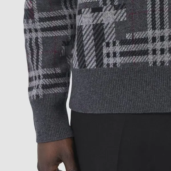 Burberry Checkered Jacquard Jumper