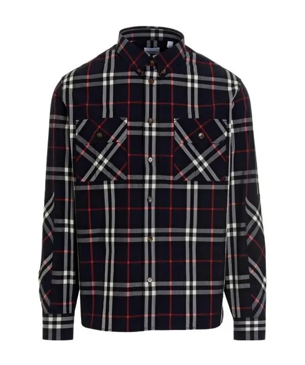 Burberry Check-print Button-down Shirt
