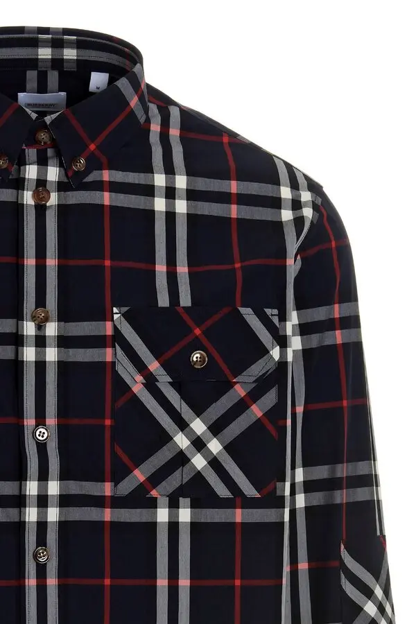 Burberry Check-print Button-down Shirt