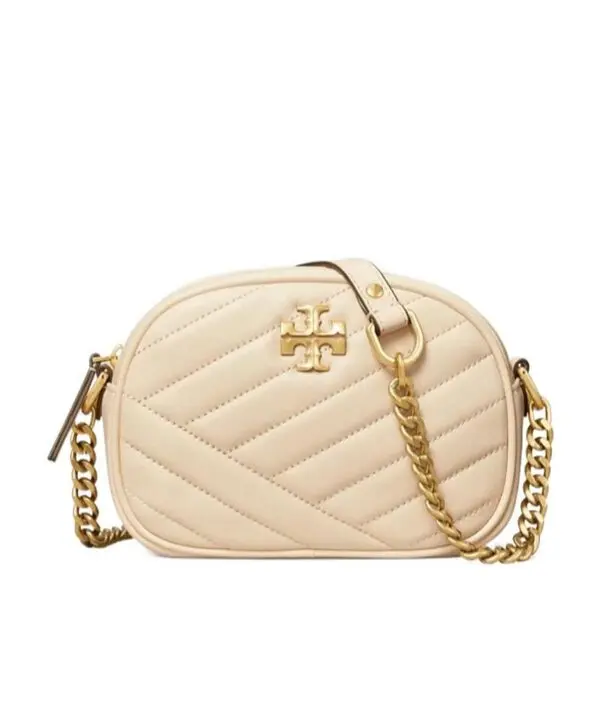 Tory Burch Kira Chevron Small Camera Bag - Nude