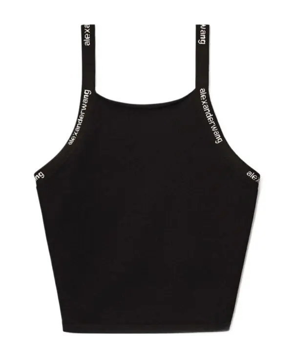 Alexander Wang Logo Jacquard-trim Bodycon Tank