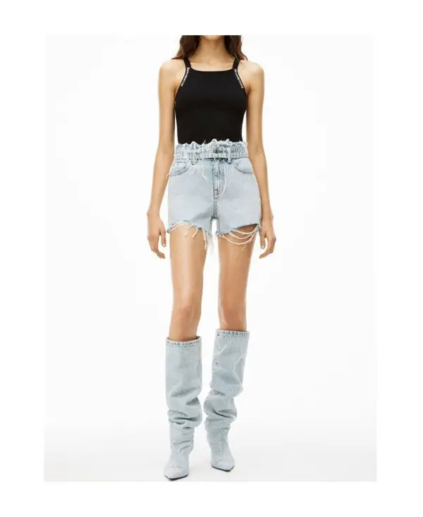Alexander Wang Logo Jacquard-trim Bodycon Tank