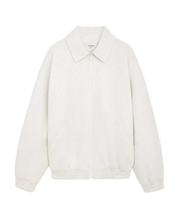 Celine Lapel Zipper Leather Jacket