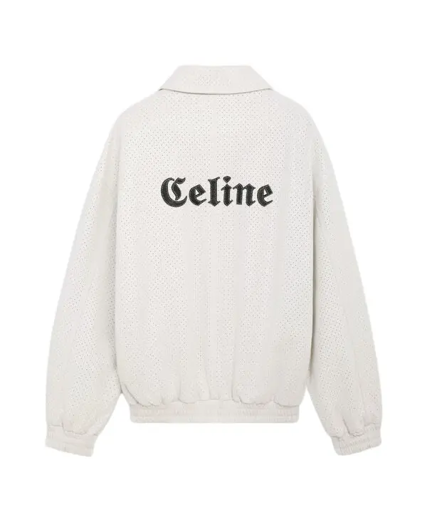 Celine Lapel Zipper Leather Jacket