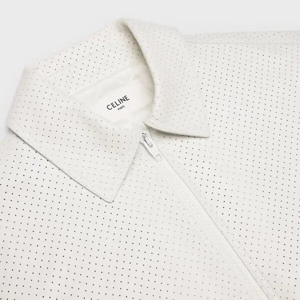 Celine Lapel Zipper Leather Jacket