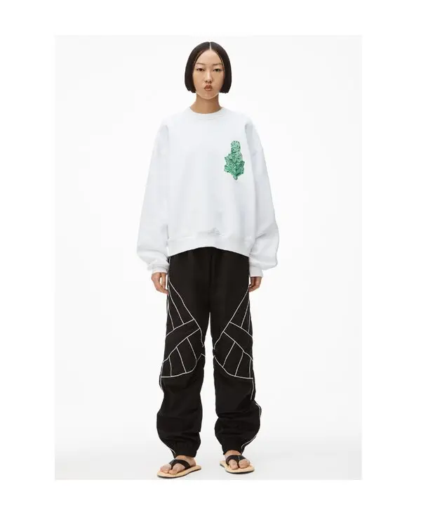 Alexander Wang Graphic-print Cotton Sweatshirt