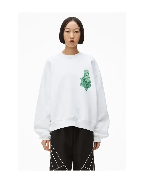Alexander Wang Graphic-print Cotton Sweatshirt