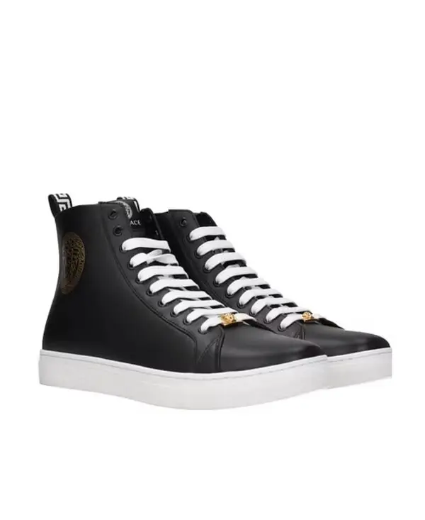 Versace High-top Round-head Casual Sneakers