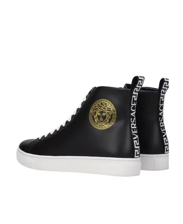 Versace High-top Round-head Casual Sneakers
