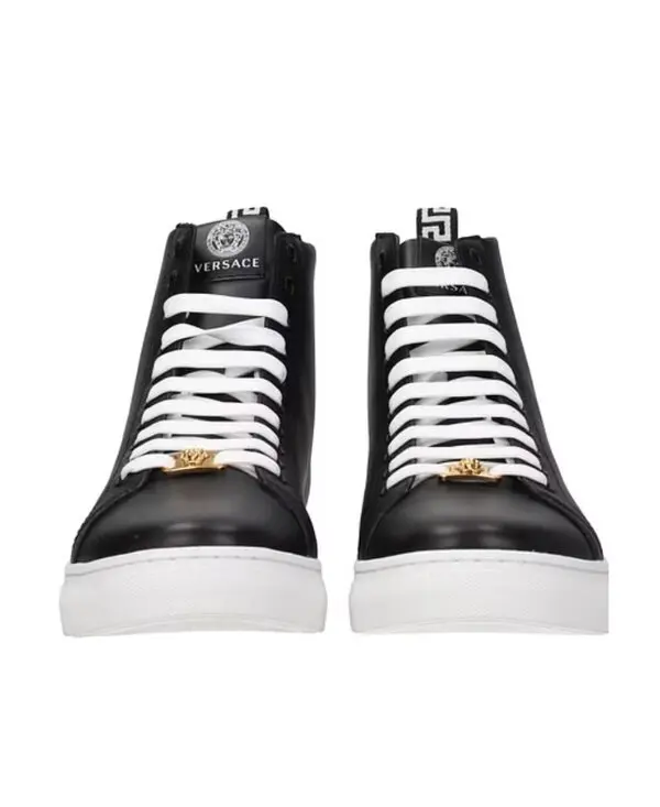 Versace High-top Round-head Casual Sneakers