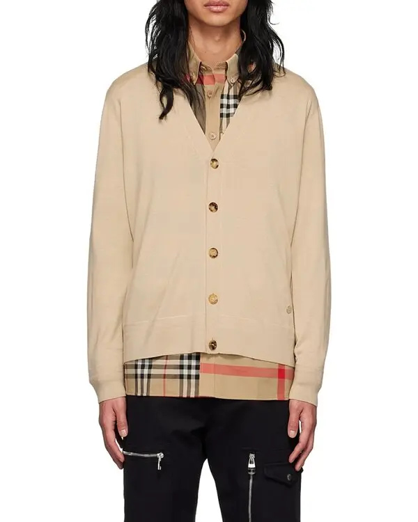 Burberry V-neck Button-up Cardigan