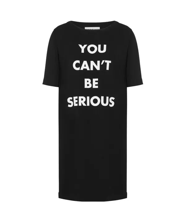 Moschino Text-print Round-neck Dress