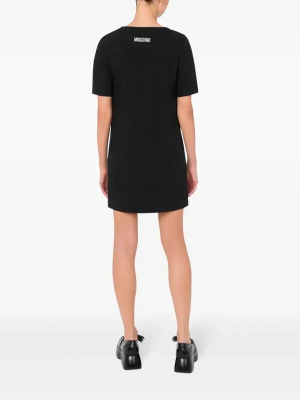 Moschino Text-print Round-neck Dress