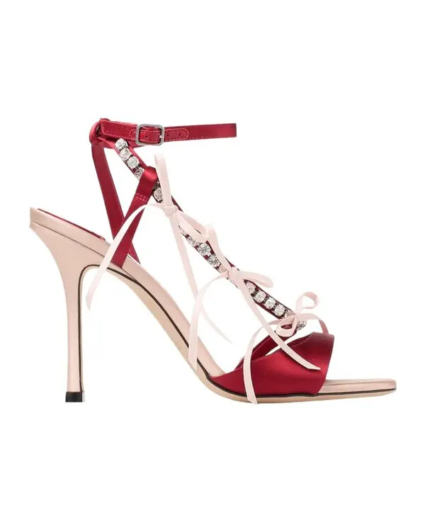 JIMMY CHOO Lula 100 Sandals - Red