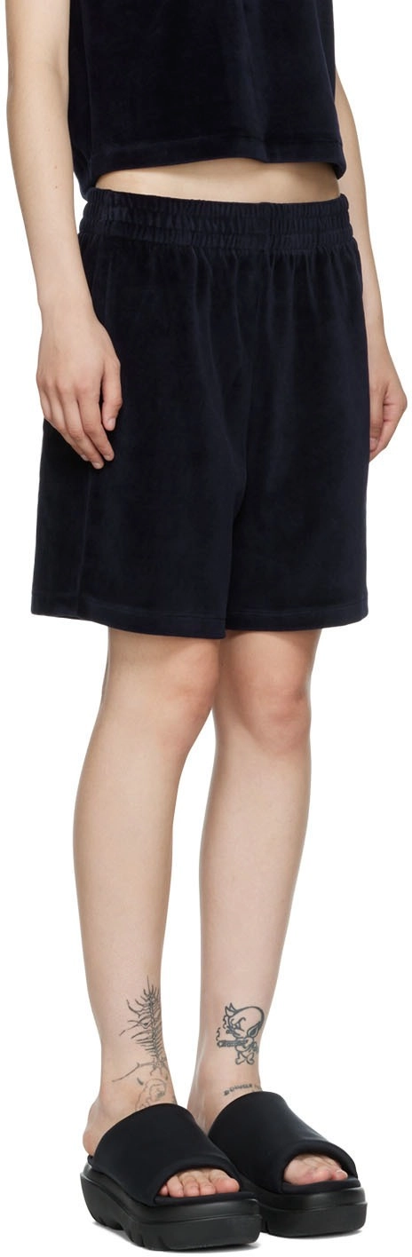 Alexander Wang High-waisted Velvet Track Shorts