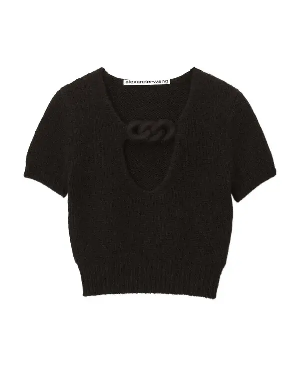 Alexander Wang Circle Cut-out Knit Top