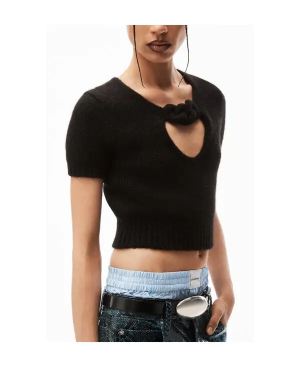 Alexander Wang Circle Cut-out Knit Top