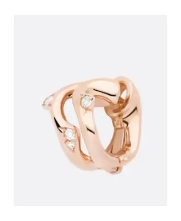 Dior Rose Stem Ear Cuff With Diamonds