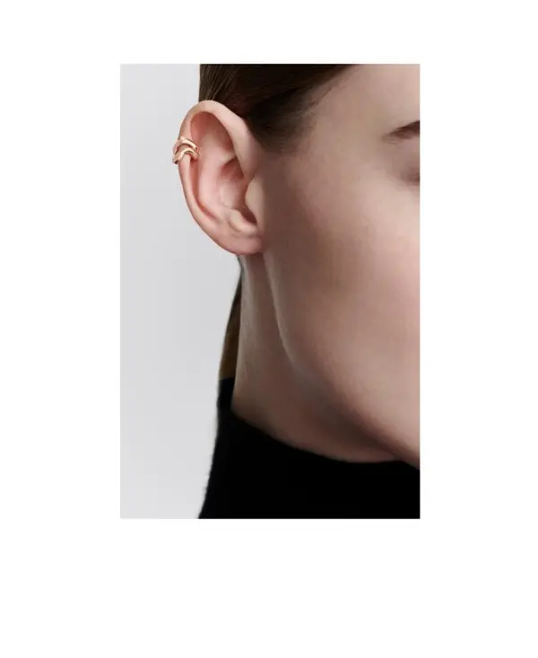 Dior Rose Stem Ear Cuff With Diamonds