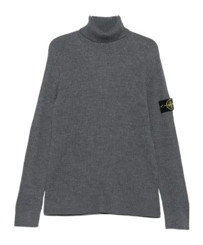 Stone Island Ribbed Turtleneck Sweater - No