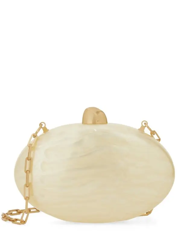 Cult Gaia Eviana Chain-link Clutch Bag - White
