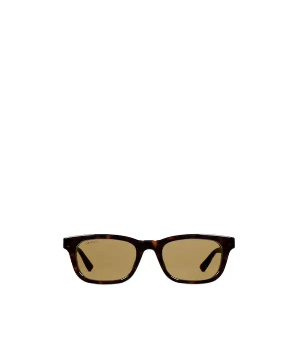 Gucci Rectangular Frame Sunglasses - Brown