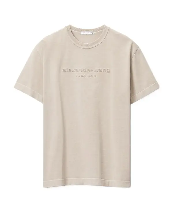 Alexander Wang Logo-embossed Cotton T-shirt