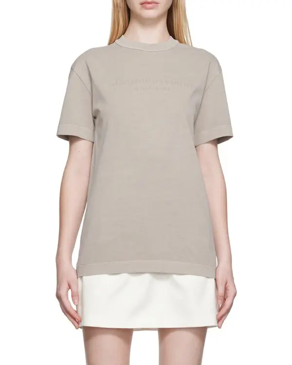 Alexander Wang Logo-embossed Cotton T-shirt