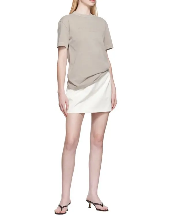 Alexander Wang Logo-embossed Cotton T-shirt