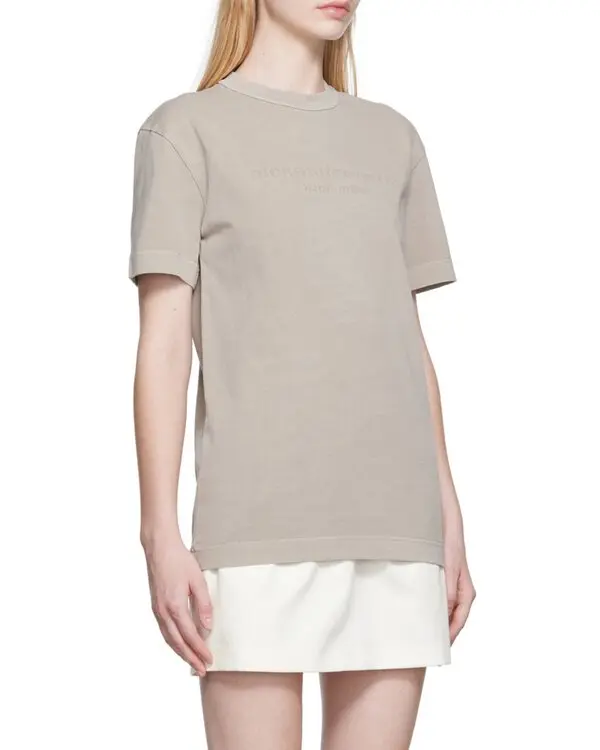 Alexander Wang Logo-embossed Cotton T-shirt