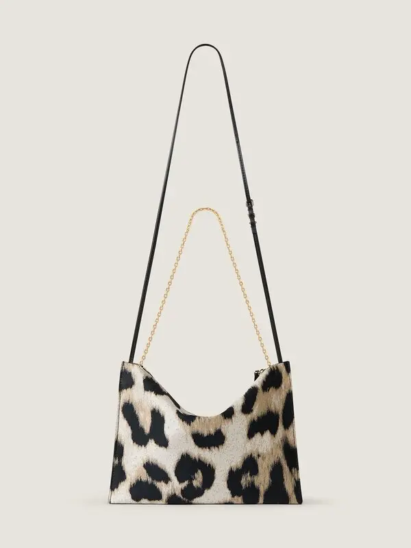 Givenchy Voyou Pouch In Leopard Jacquard