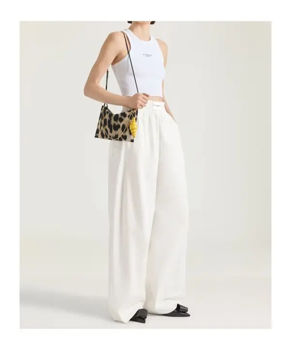 Givenchy Voyou Pouch In Leopard Jacquard