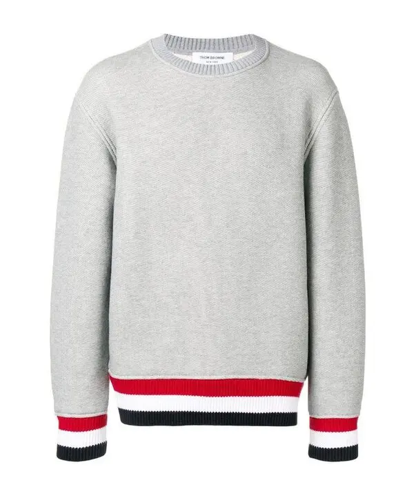 Thom Browne Horizontal Striped Crewneck Sweatshirt
